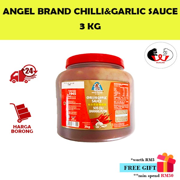 Angel Brand Sos Cili & Bawang Putih (3KG)/Chilli & Garlic Sauce (3KG ...