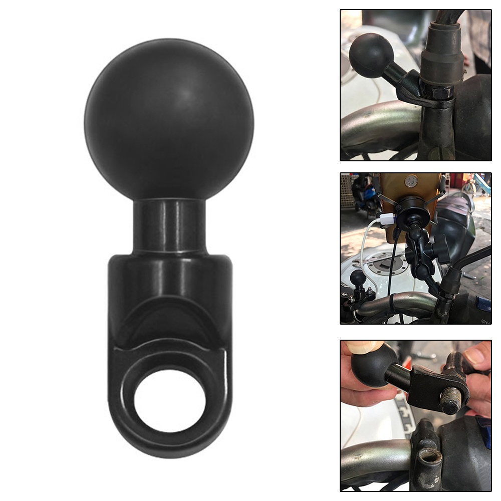 1 Inch Motorcycle Ball Mount Base Adapter with 10mm Mounting Hole for ...