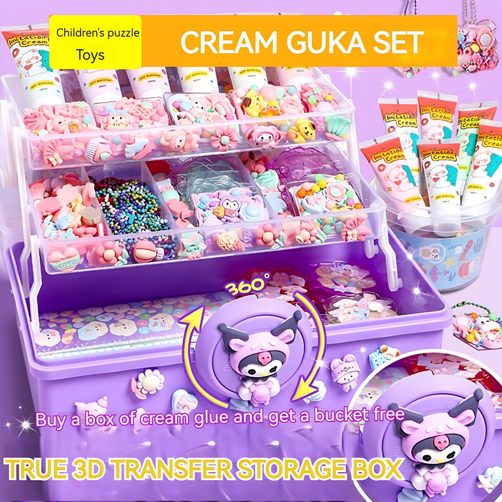 931pcs Cream Guka Guka Set Sticker Guka Kuka Children's Puzzle Gift ...