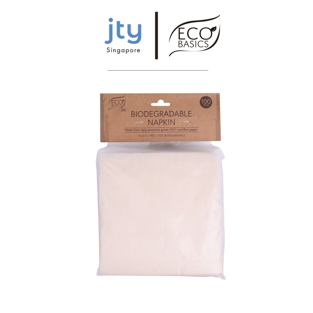 Eco Basics Biodegradable Napkin | Shopee Singapore