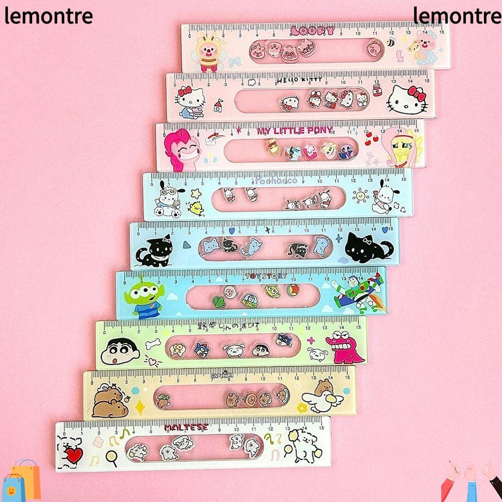 LEMONTRE Rocking Ruler, 15CM Multifunctional Straight Ruler, High ...
