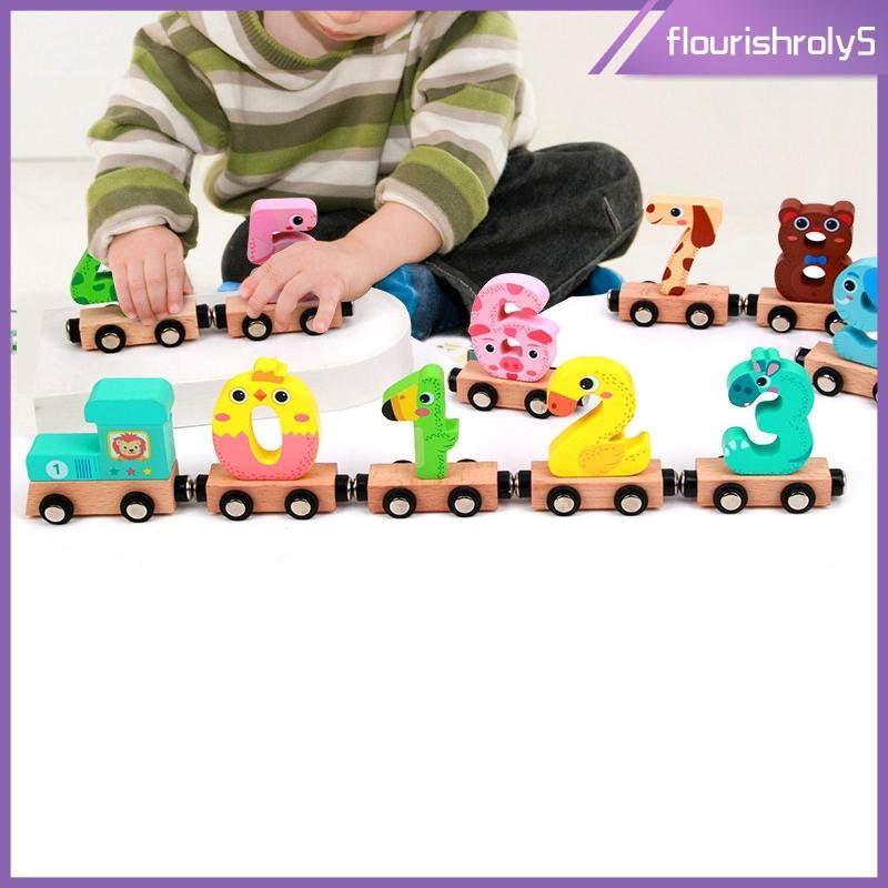 [Flourishroly5] Number Train Set Blocks Counting Digital Recognition ...