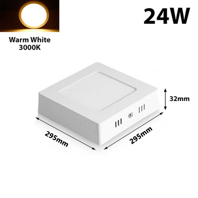 Ceiling Surface Mounted LED Panel Light Square Round Lamp | Shopee ...