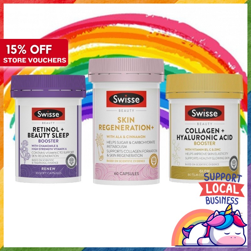 [Crazy Sale] Swisse Skin Regeneration + 60 Capsules | Collagen + H.Acid ...