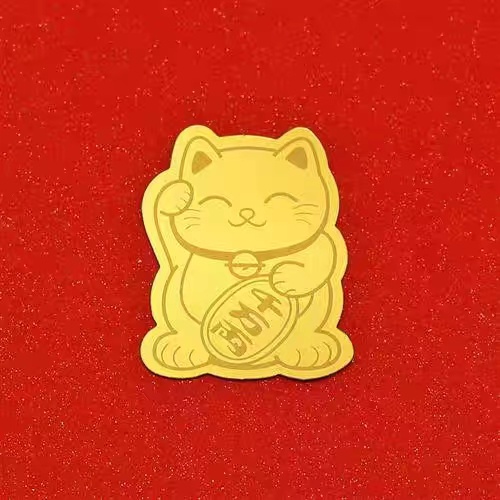 招财猫金箔手机贴纸Lucky Cat Gold Foil Phone Sticker （6pcs） | Shopee Singapore