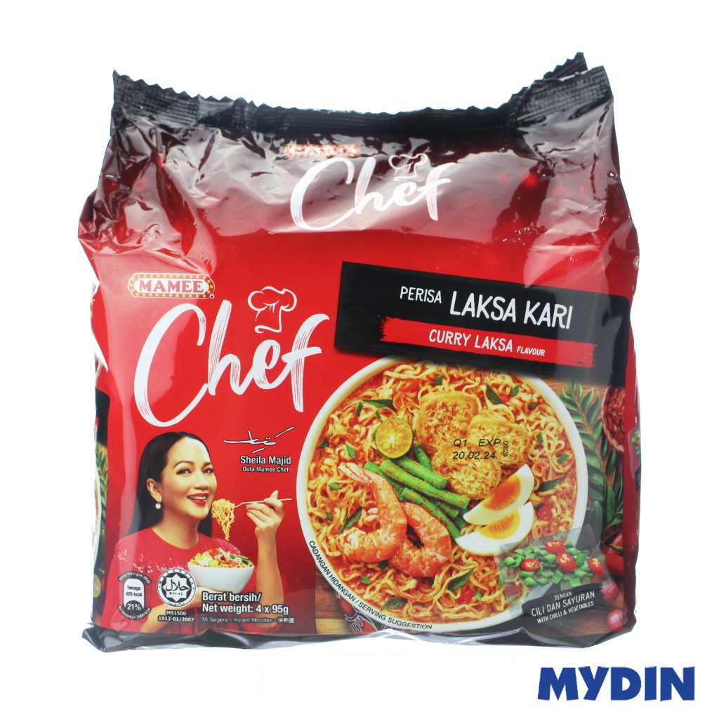 Mamee Chef Curry Laksa (80g x 4) | Shopee Singapore