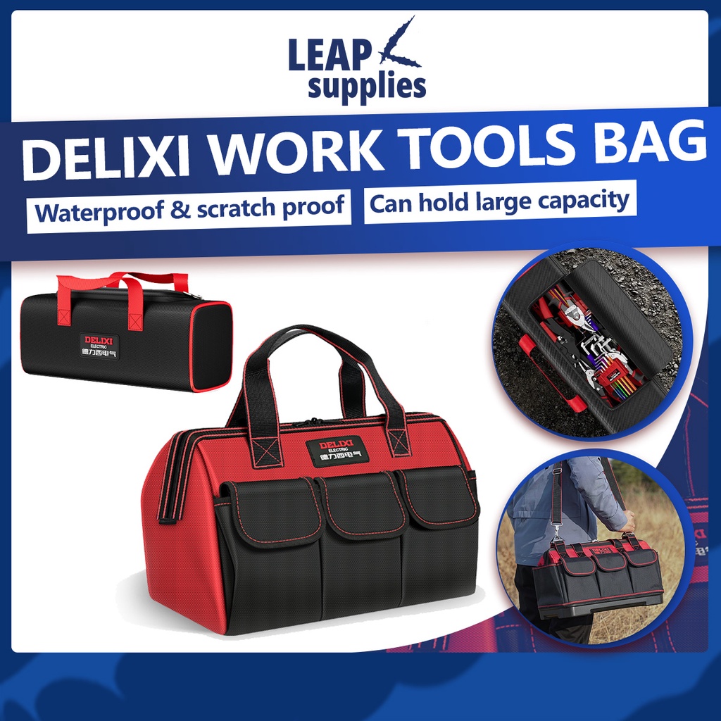DELIXI Work Tools Bag | Tool Box Carrier Bag | Tools Carry Bag | Shopee Singapore