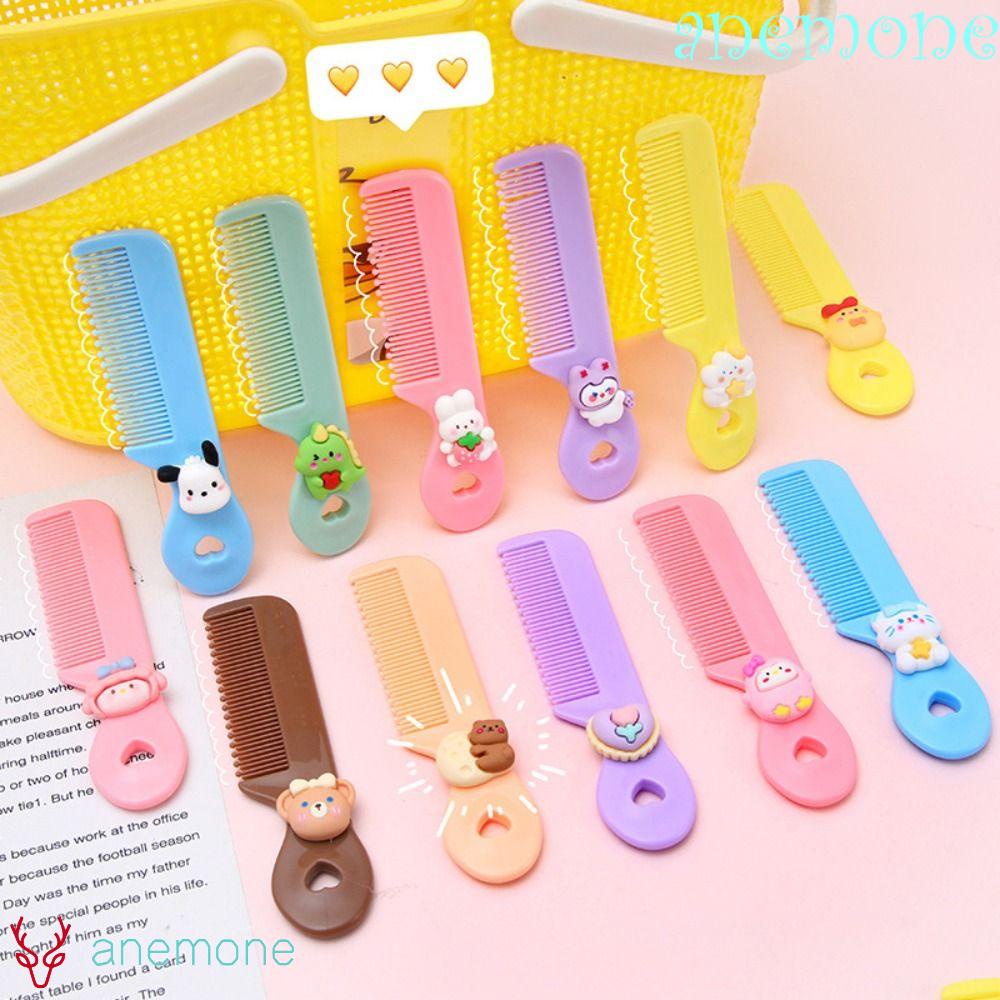 ANEMONE Cartoon Children's Comb, Smooth Handle Mini Hair Comb Baby ...