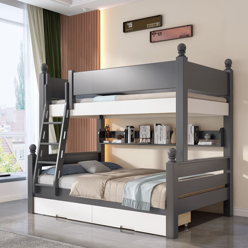 {Sg Sales} Double Decker Bed Frame Double Bed Loft Bed High Low Bunk ...