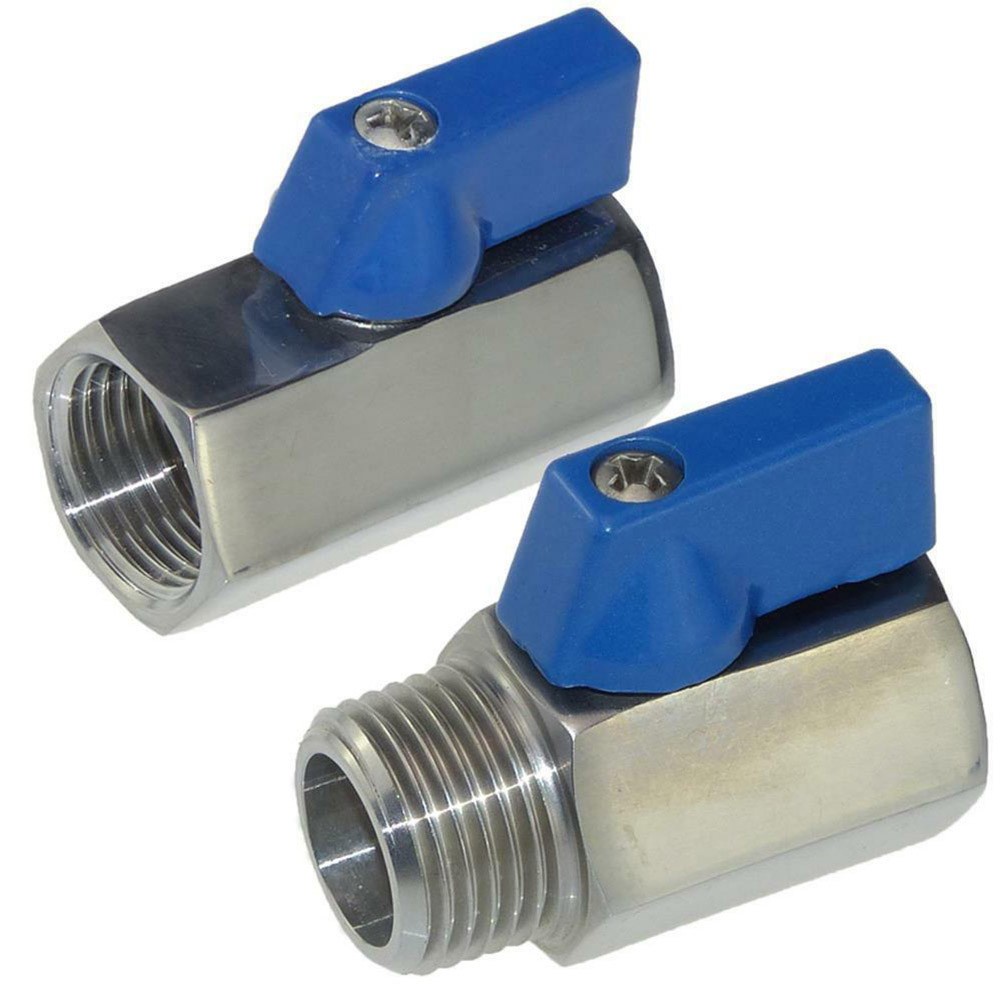 [Ibeauty] Stainless Steel Tap Ball Valve 1/4 3/8 1/2\" Thread ASI 316 ...