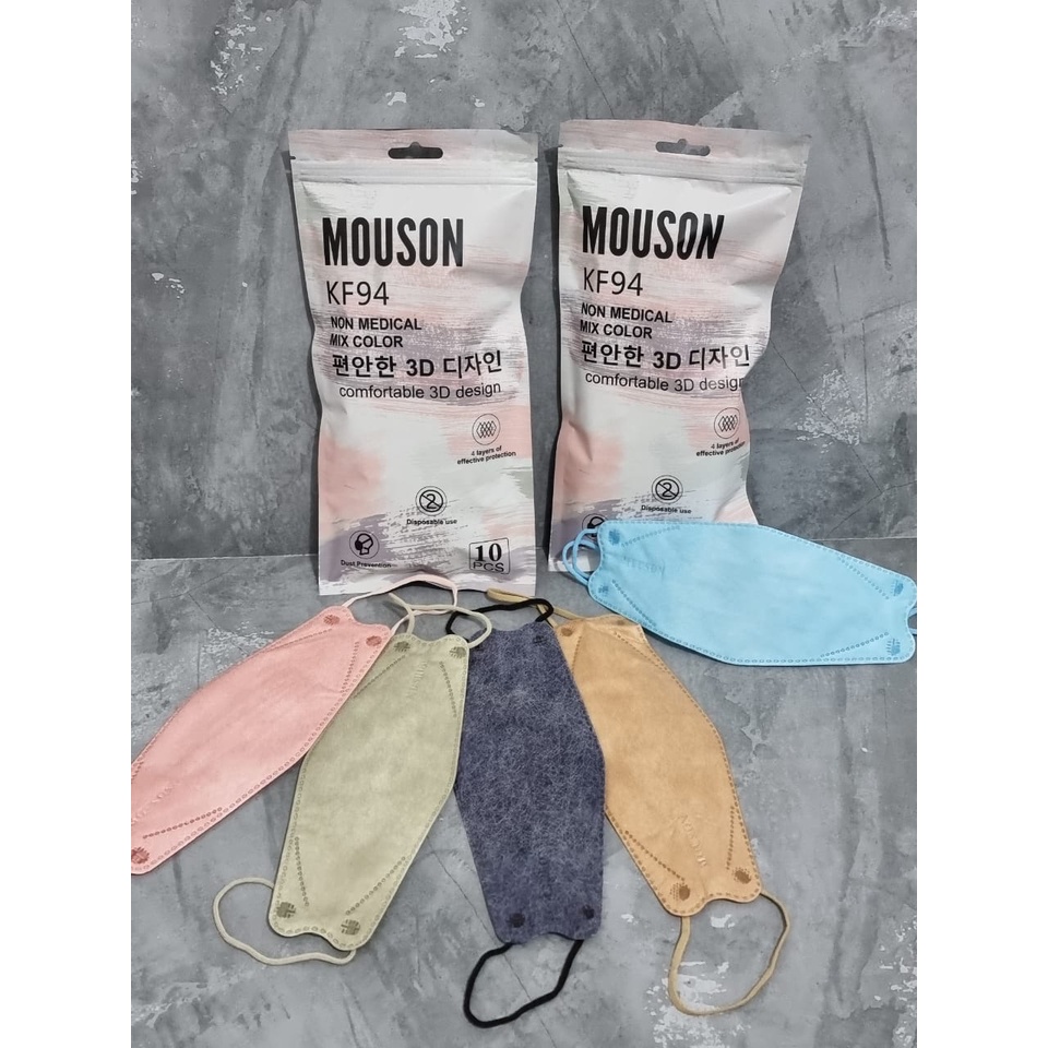 Kf94 Colors 4Ply Newest 4Ply Mask KF 94 KOREA Mask KF94 Contents 10Pcs ...