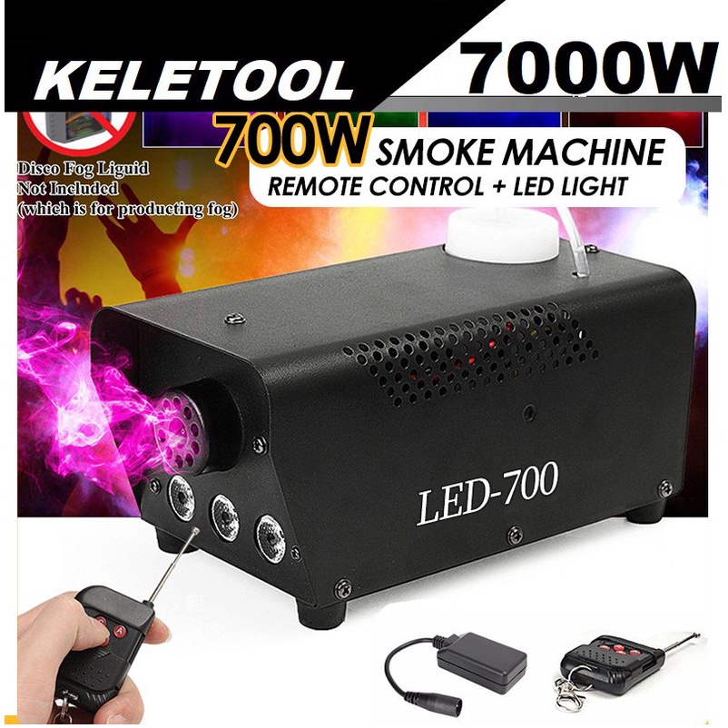 KELETOOL 700W smoke fog machine stage fogging machine Remote Control ...