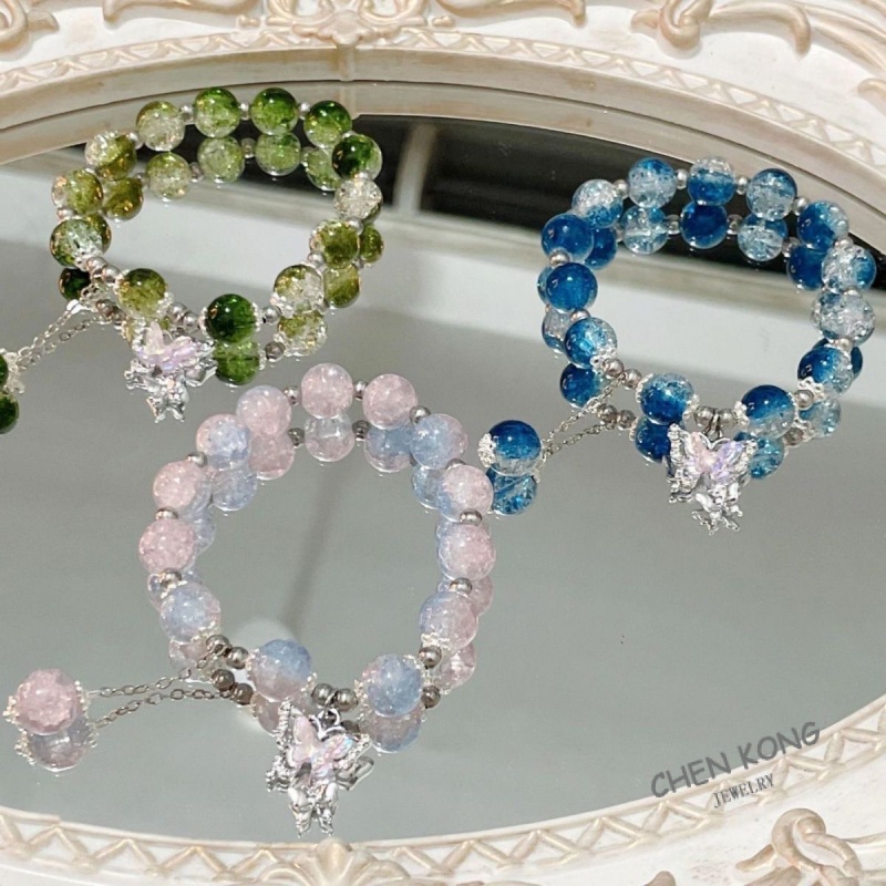 Fantasy Butterfly Beaded Bracelet Forest Sweet All-Matching Bracelet ...