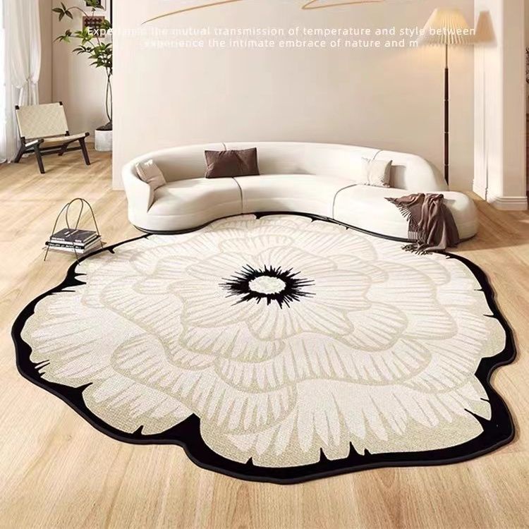 Living Room Simple Irregular Carpet Tea Table Sofa Special-shaped Floor ...