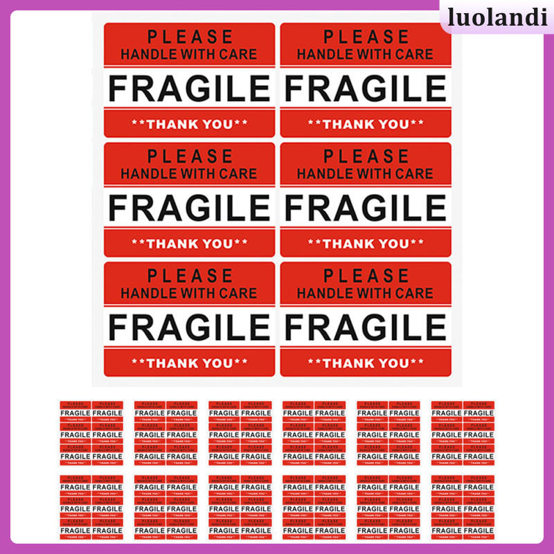20 Sheets Fragile Tape Logo Stickers Shipping Labels Large Packaging ...
