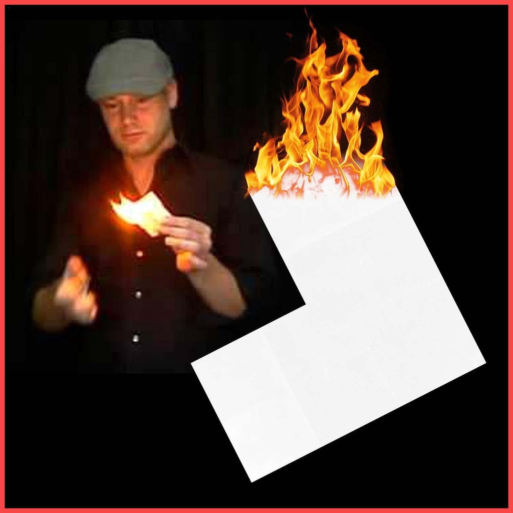10pcs Magic Fire Paper Disappearing Magic Paper Ash-and Dust-Flame ...