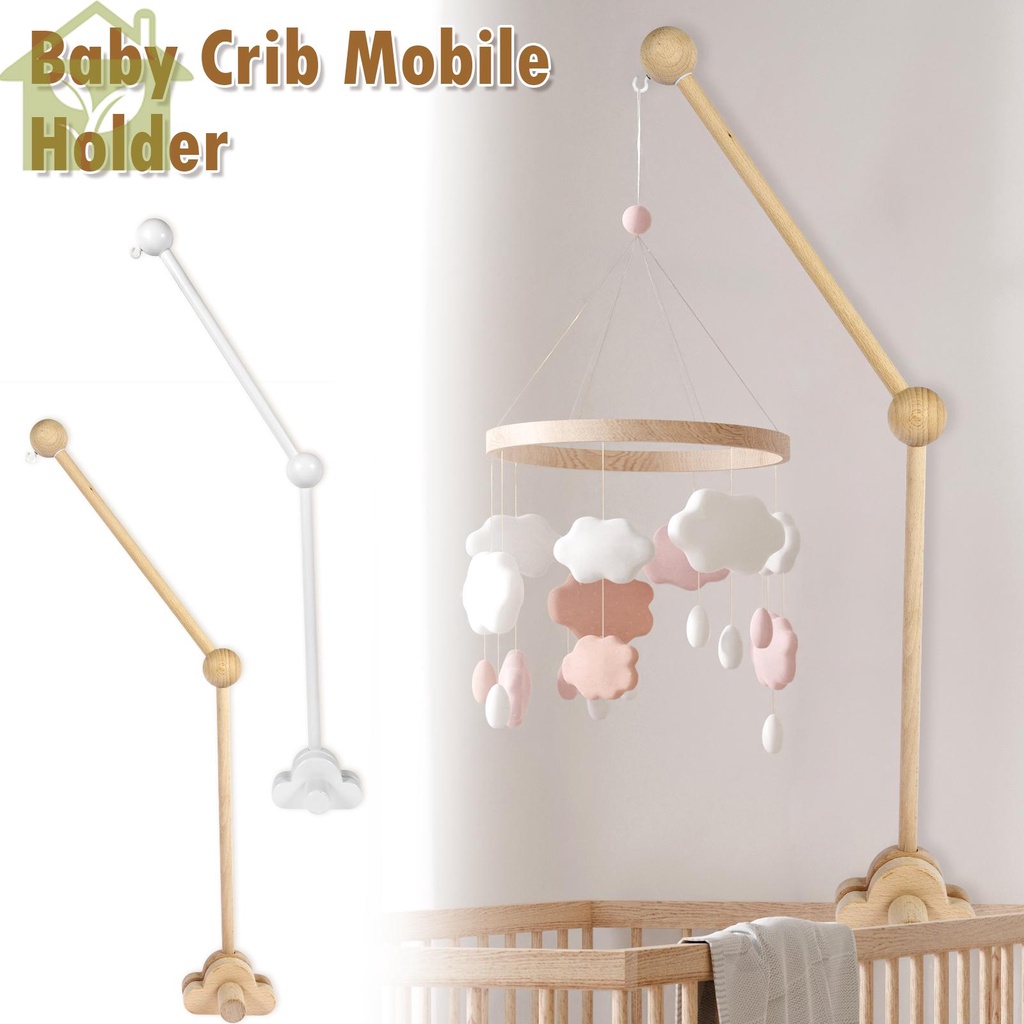 27inch Baby Crib Mobile Arm Wooden Crib Mobile Holder Adjustable Angle ...