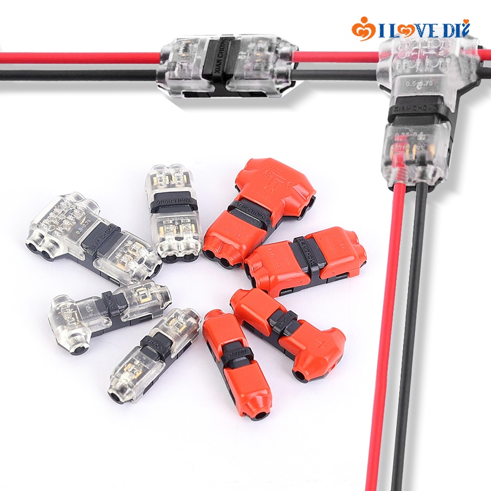 Quick Wire Connector Universal 1/2/3 Pin Splicing Compact Lamp Wiring ...