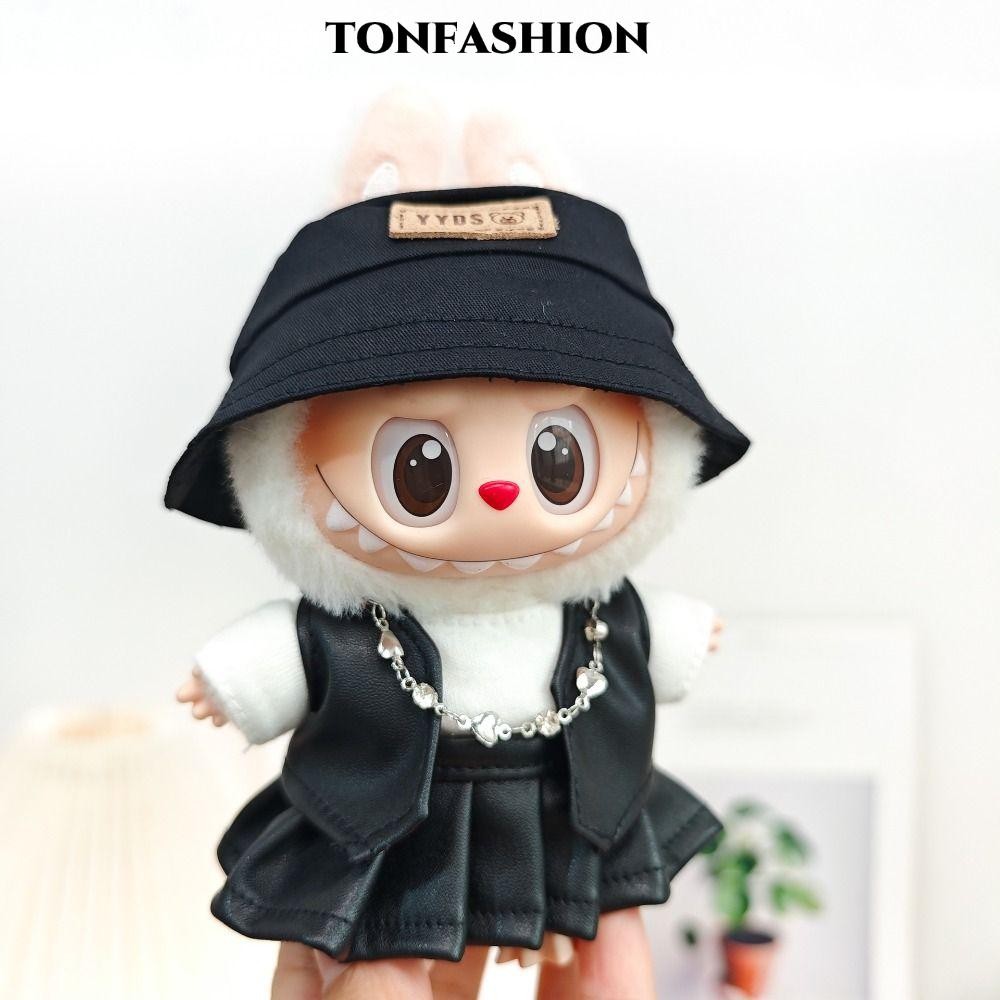 TONFASHION Labubu Leather Jacket, POP MART Cloth Labubu Doll Clothes ...