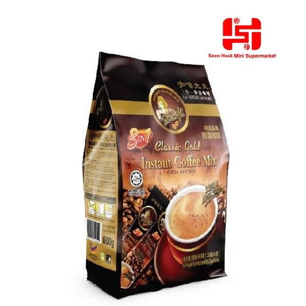 Mr Cafe Classic Gold Instant Coffee Mix 3 in 1 With 24pcs 25g | Shopee ...