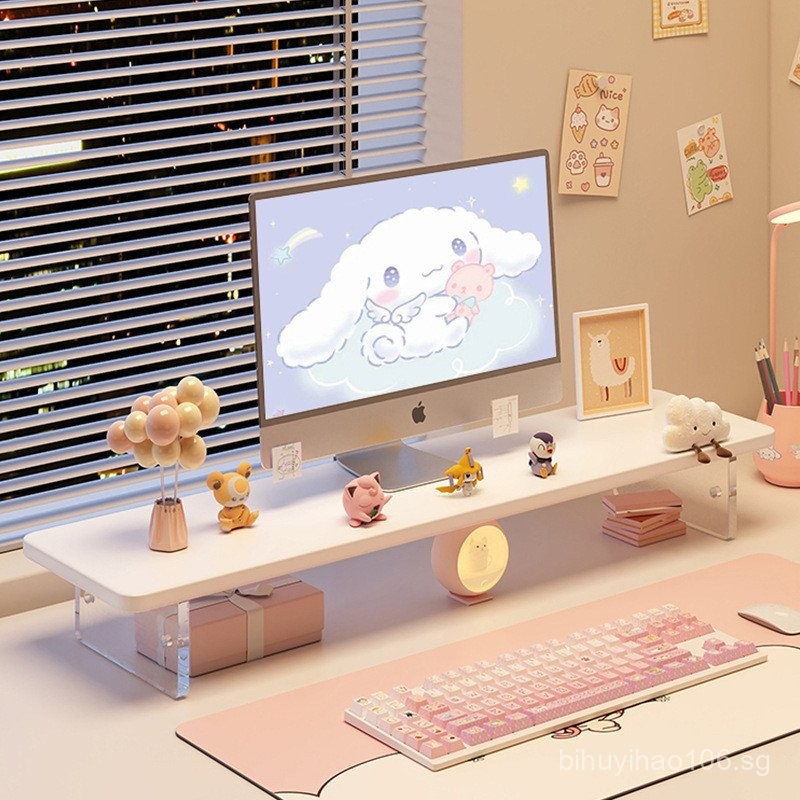 Desktop Heightening Stand Acrylic Floating Desktop Computer Monitor ...