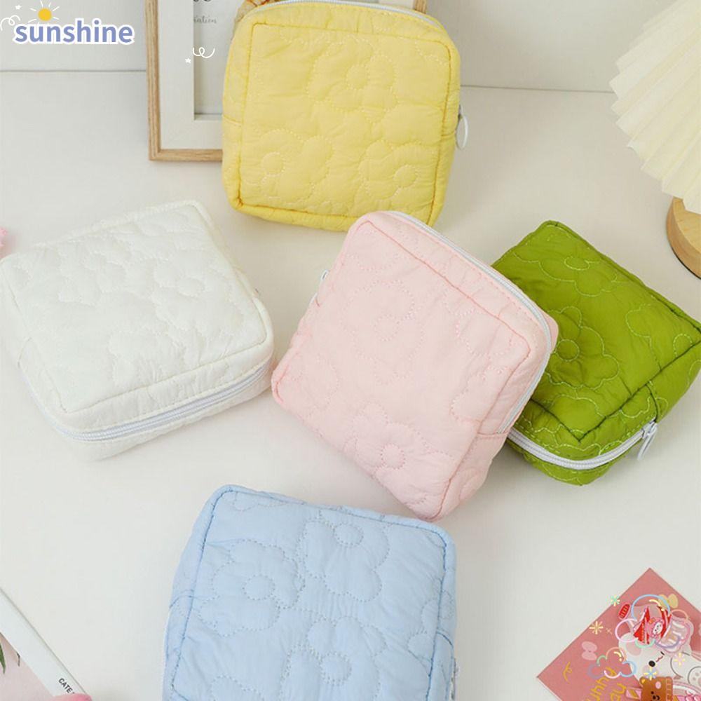 SSUNSHINE Period Bag, Flower Design Polyester Cotton Makeup Bags ...