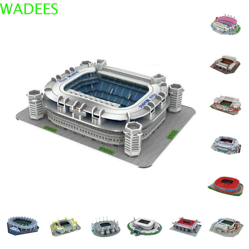 WADEES Miniature Football Stadiums, DIY Assemble 3D Soccer Stadium ...
