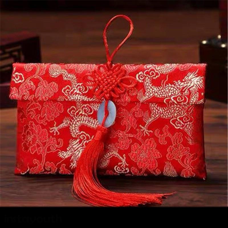 red packet 2024/ Chinese New Year Angpao Red Envelopes Cloth Art ...