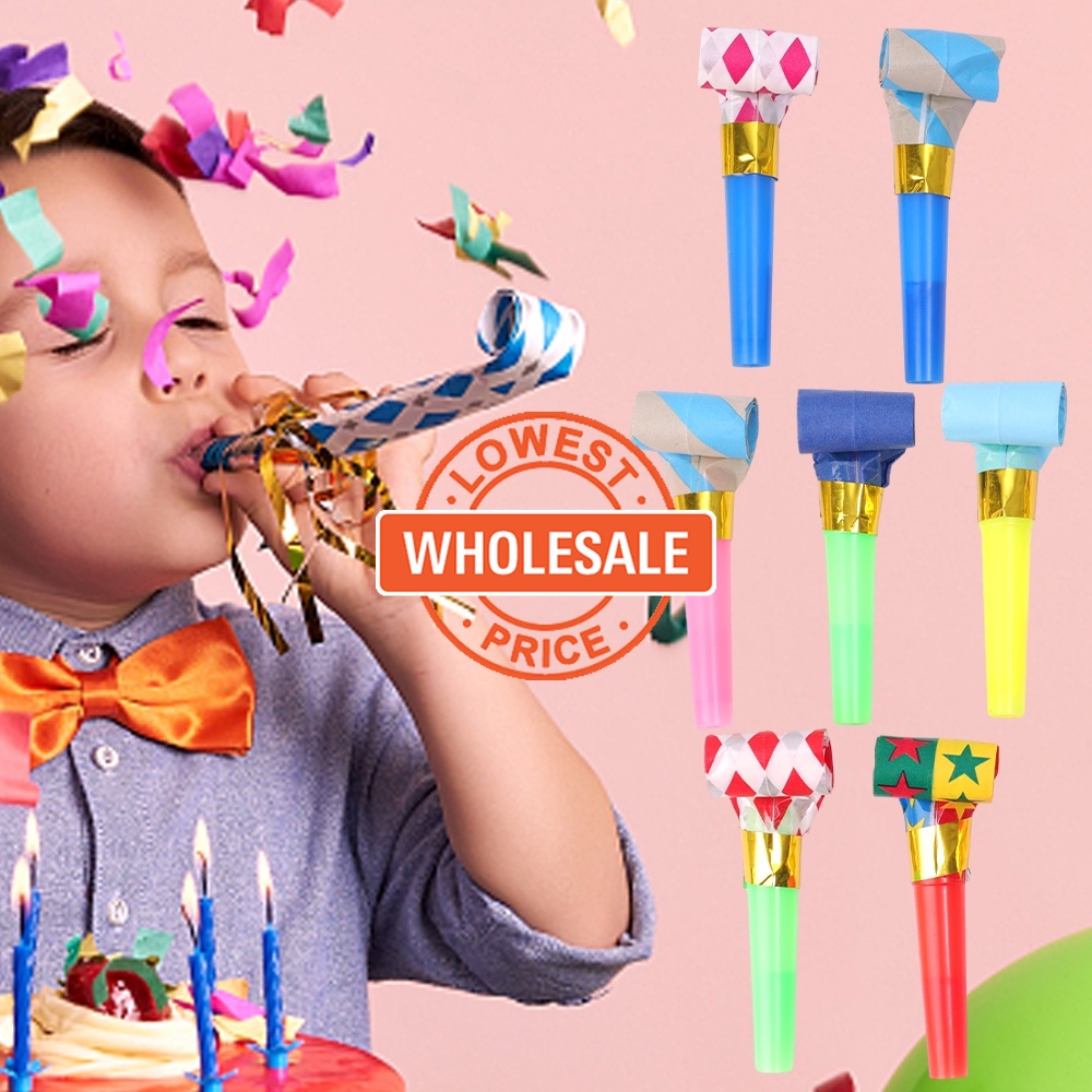 [ Wholesale ]Children's Birthday Whistle Noise Props/ Party Dot Paper ...