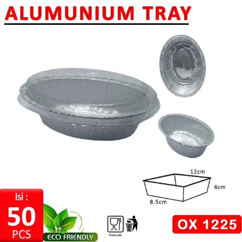 Aluminum Tray OX-1225 Contents 25pcs | Shopee Singapore