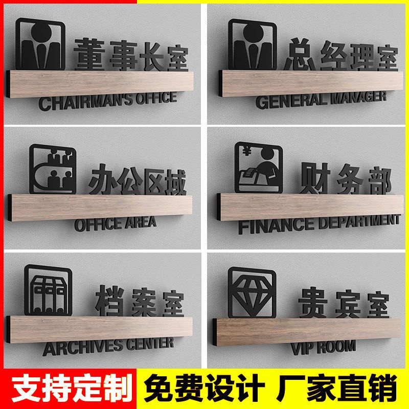 Office Sign Custom Clinic Room CEO Manager Director Staff Toilet ...