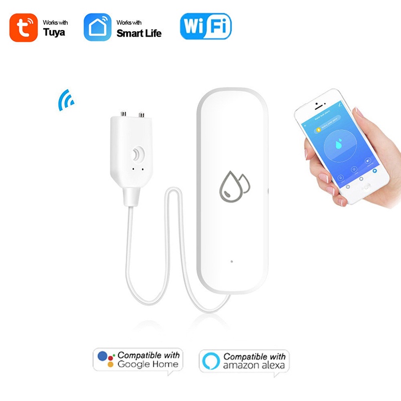 Tuya WiFi Water Sensor Smart Home Automation Independent Flood Water ...