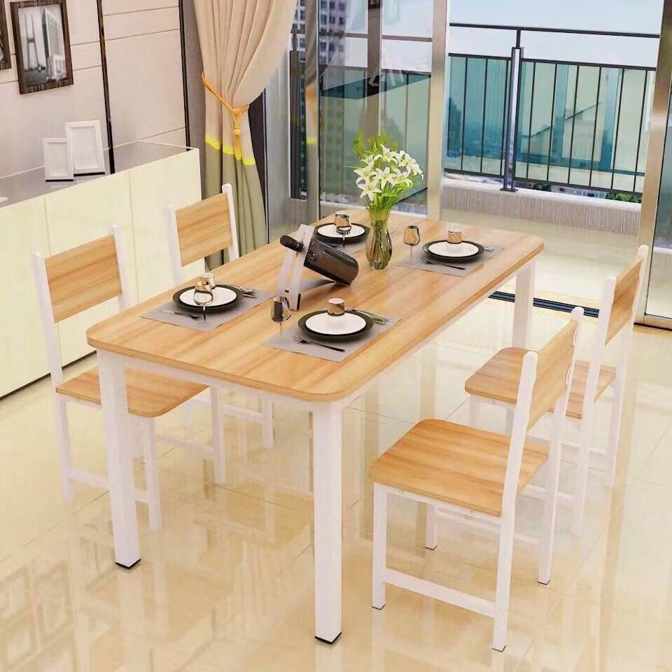 {Sg Sales}Dining Tables 4 Chairs Set Household Eating Small Apartment ...