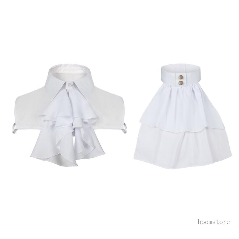 Boom Vintage Gothic Victorian Ruffled Jabot Fake Collar Party Clothing ...
