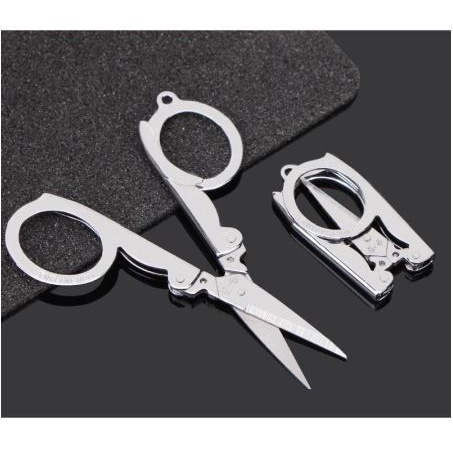 GANTUNGAN Stainess Steel Folding Scissors/Small Trip Scissors (Can Be A ...