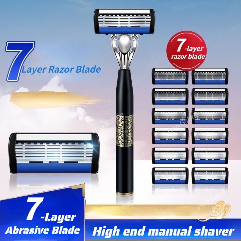 7-layer razor blade/men's safety razor/precision trimmer with ...