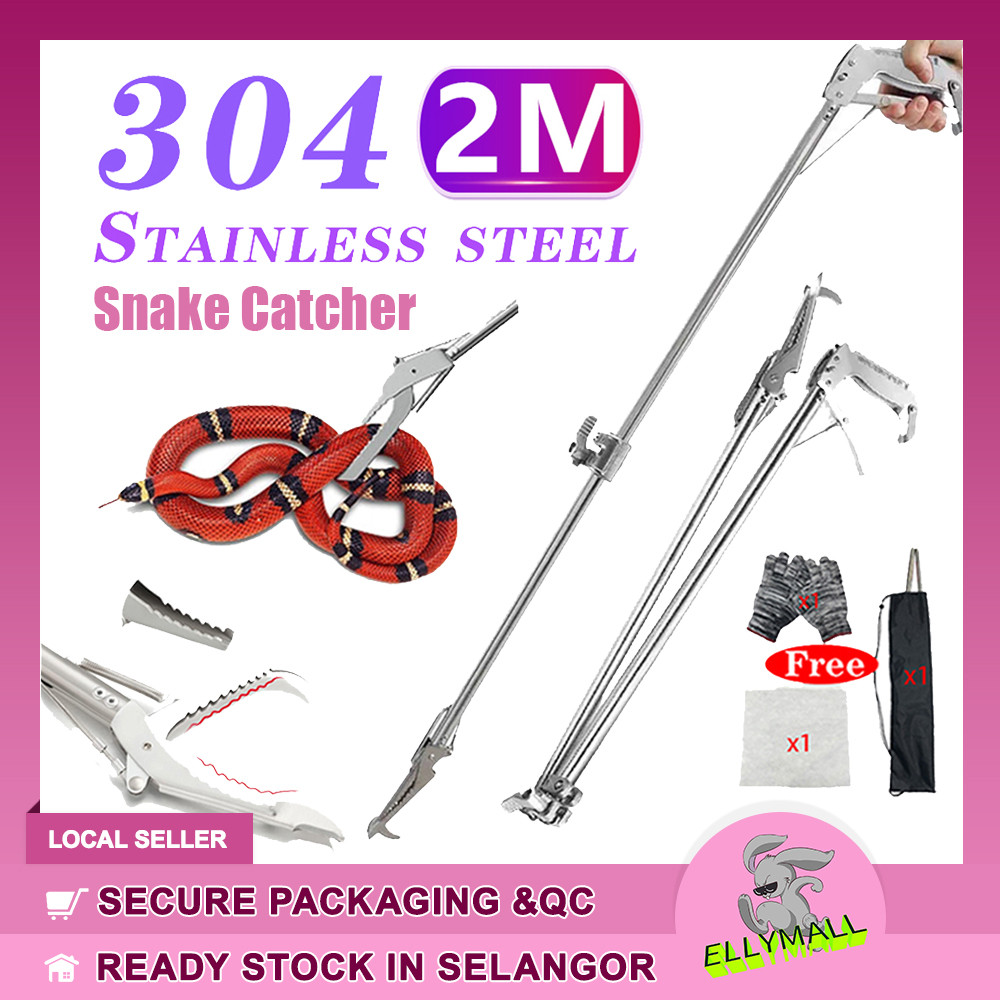 2Meter Snake Catcher Snake Grabber Snake Tong Foldable Snake Clamps ...