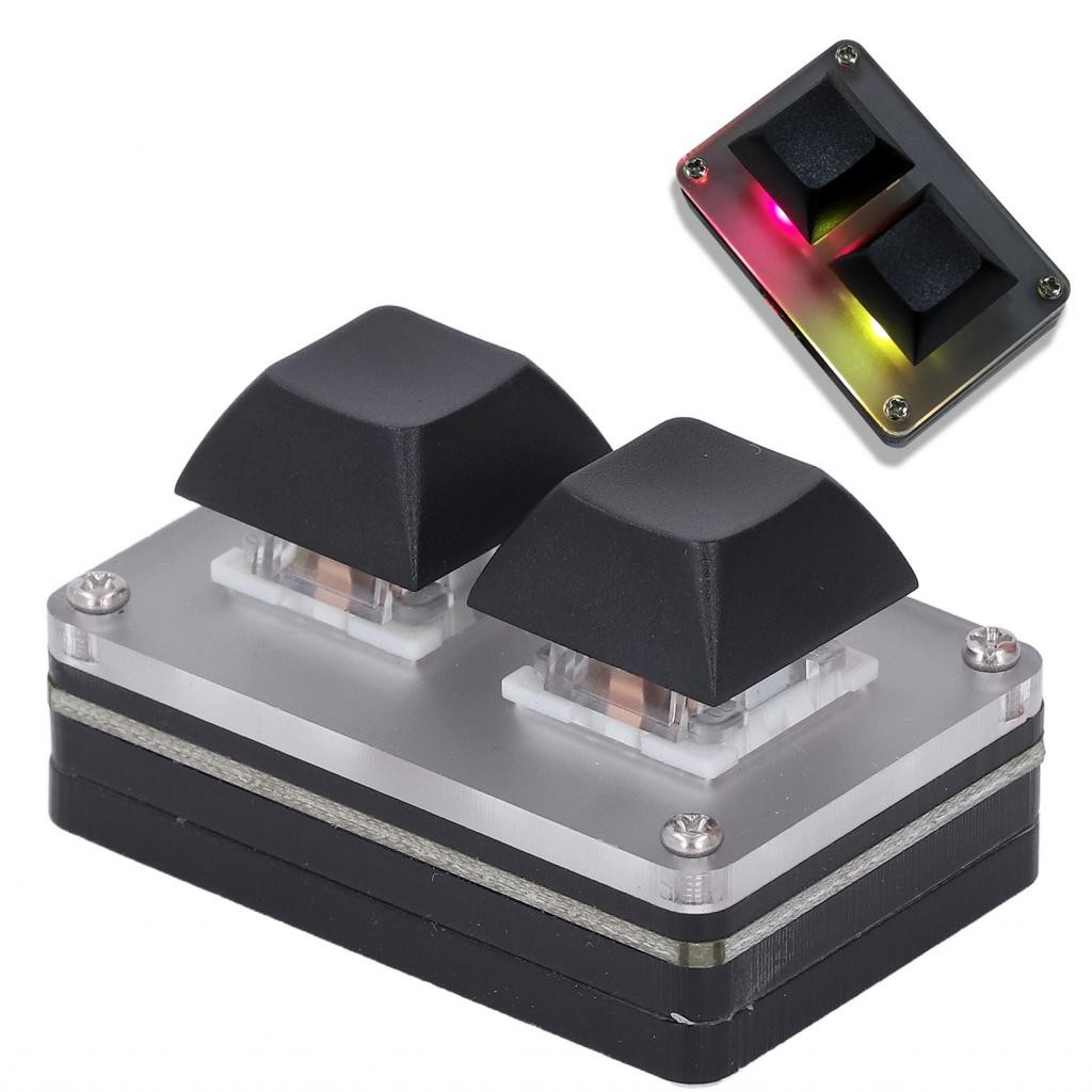 Supergoodsales Asixxsix 2 Key Keyboard Wired Mini Smart Programmable ...