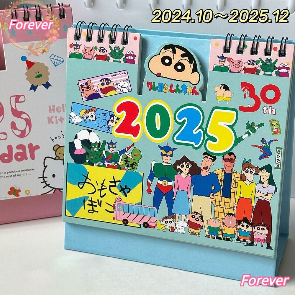 FOREVER Desktop Calendar, 2025 Notepad Mini Calendar, Cartoon To Do ...