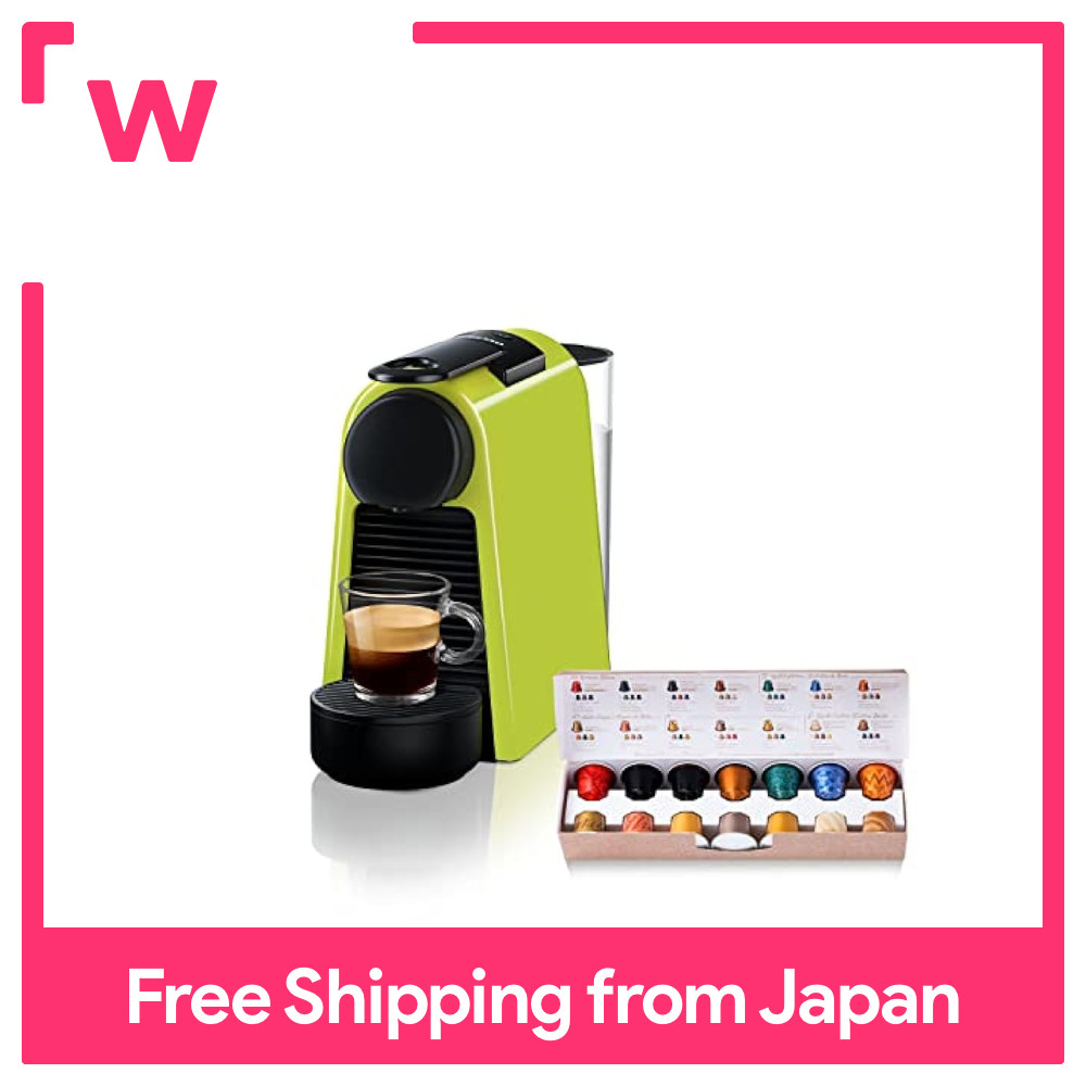 Nespresso capsule coffee maker Essensa Mini Lime Green D 0.6L water ...