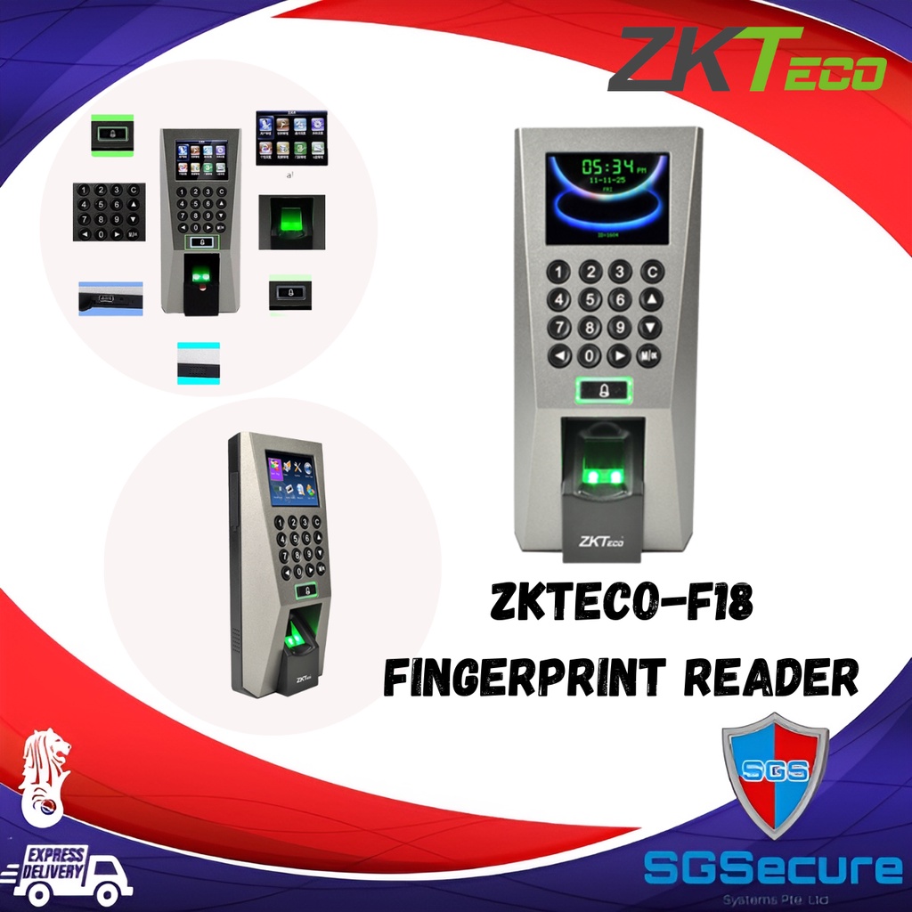 ZKTeco F18 Biometric (Fingerprint Standalone Access Control System ...