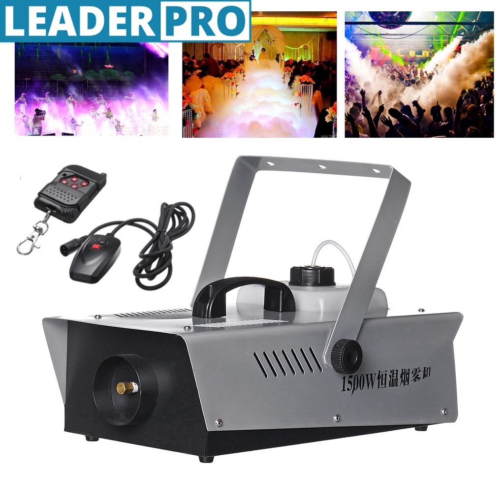 1500W AC 220V Stage Fog Smoke Machine Fogger Wireless Remote No Light ...