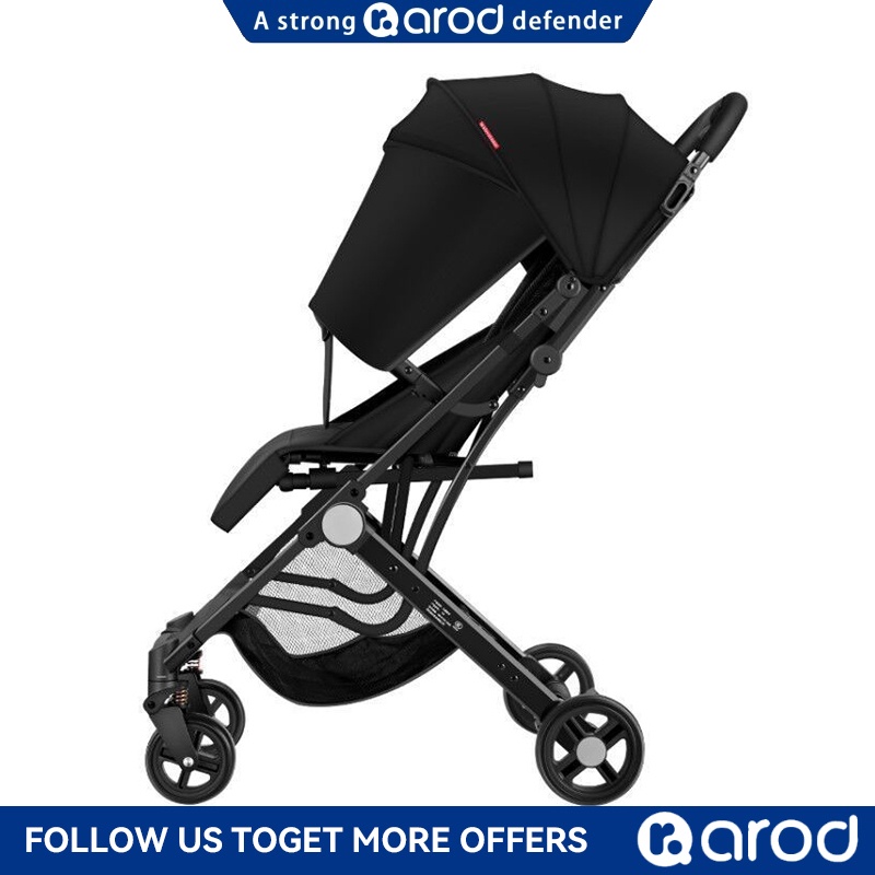 Cabin Sized Pram Baby Stroller Light Weight Compact Fold Pull Bar Easy ...