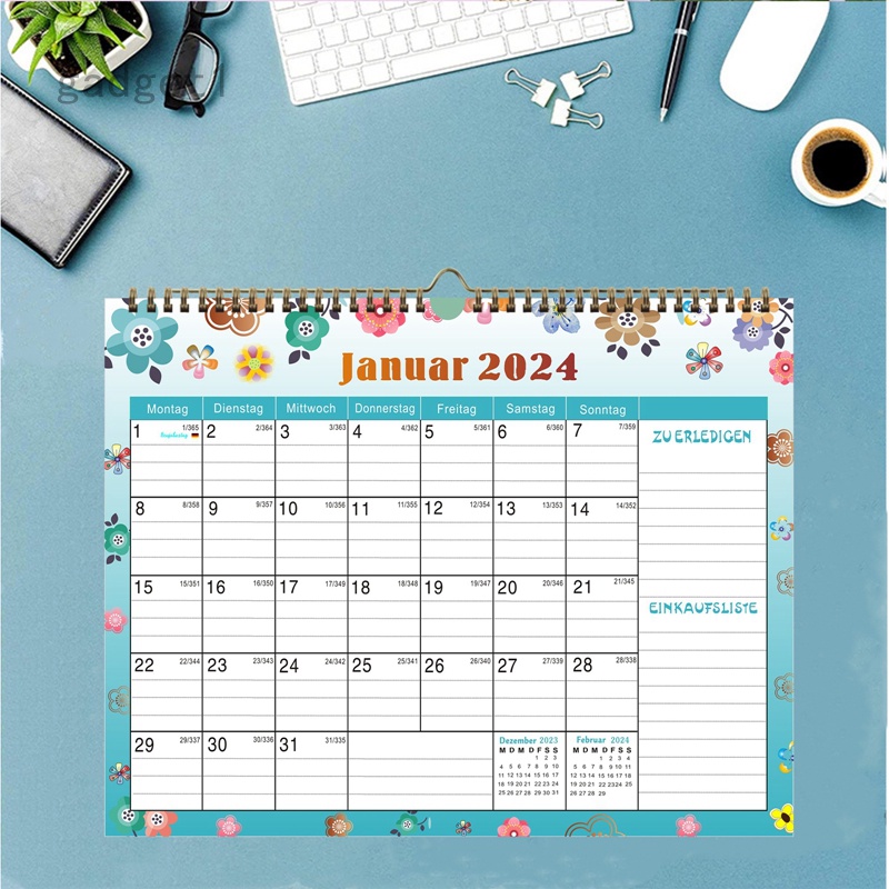 2024 Poster Calendar Planning Chart Wall Calendar Large Size Writing ...