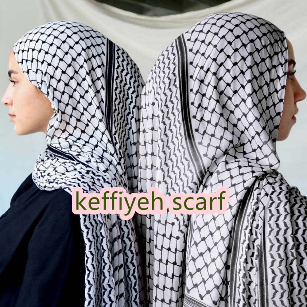 Hot Online Shopping Print Keffiyeh Scarf Long Chiffon Printed Palestine ...