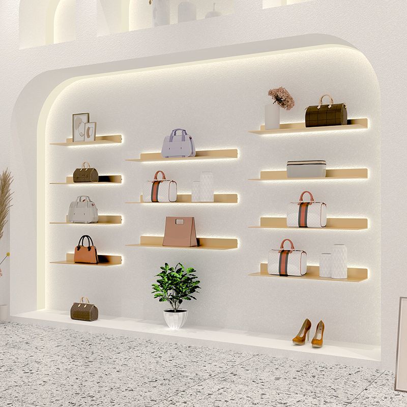 LED light-emitting laminate wall storage rack with lights wall storage ...