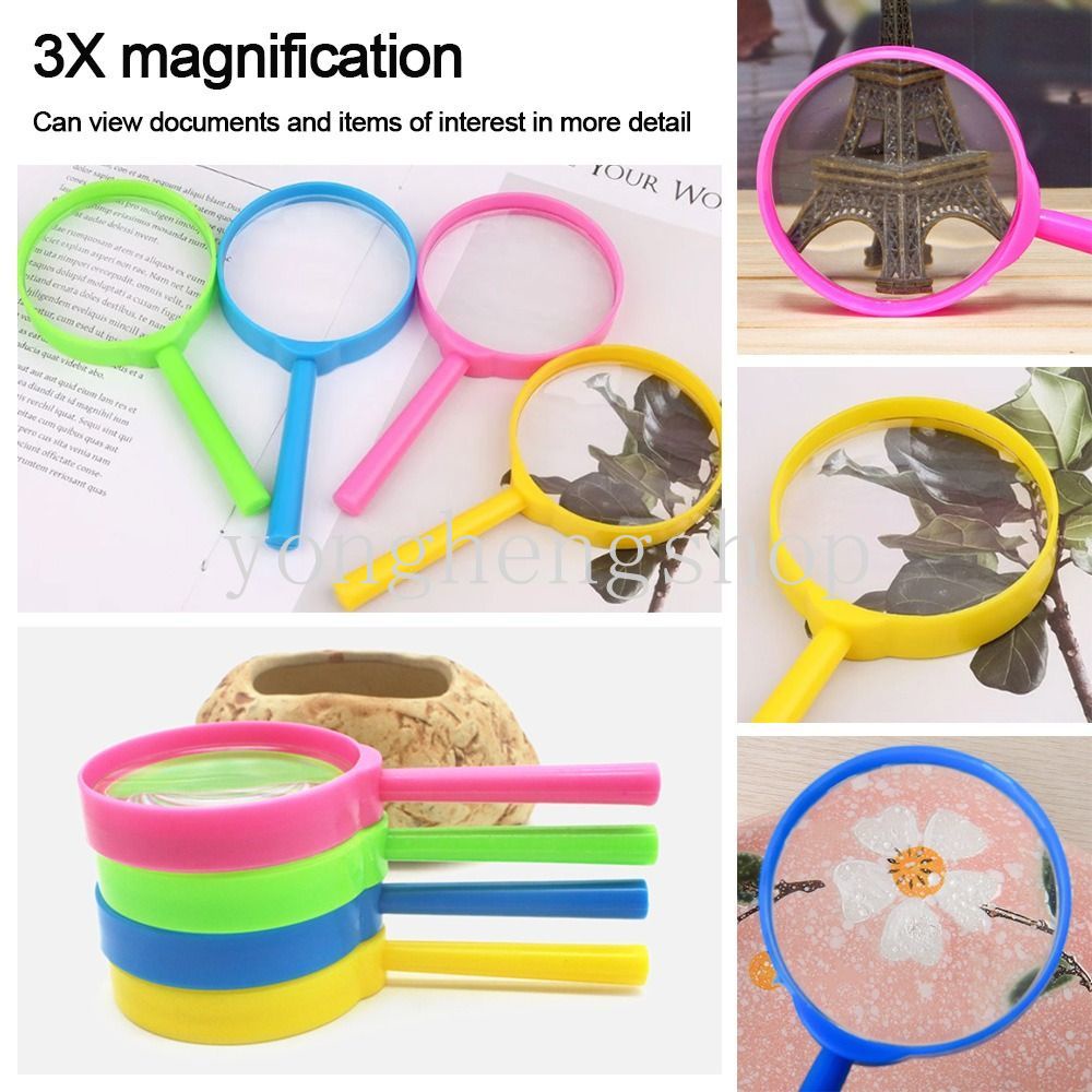 3X Mini Handheld Magnifier Portable Reading Magnifying Loupe Optical ...