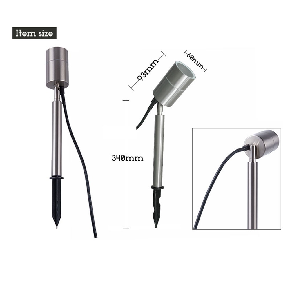 Grassplot spike Stainless steel LED Garden Light Waterproof IP65 lawn ...