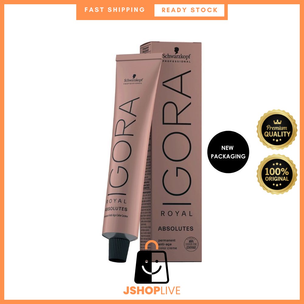 SCHWARZKOPF IGORA Royal ABSOLUTES Permanent Hair Colour Cream - 60ML ...