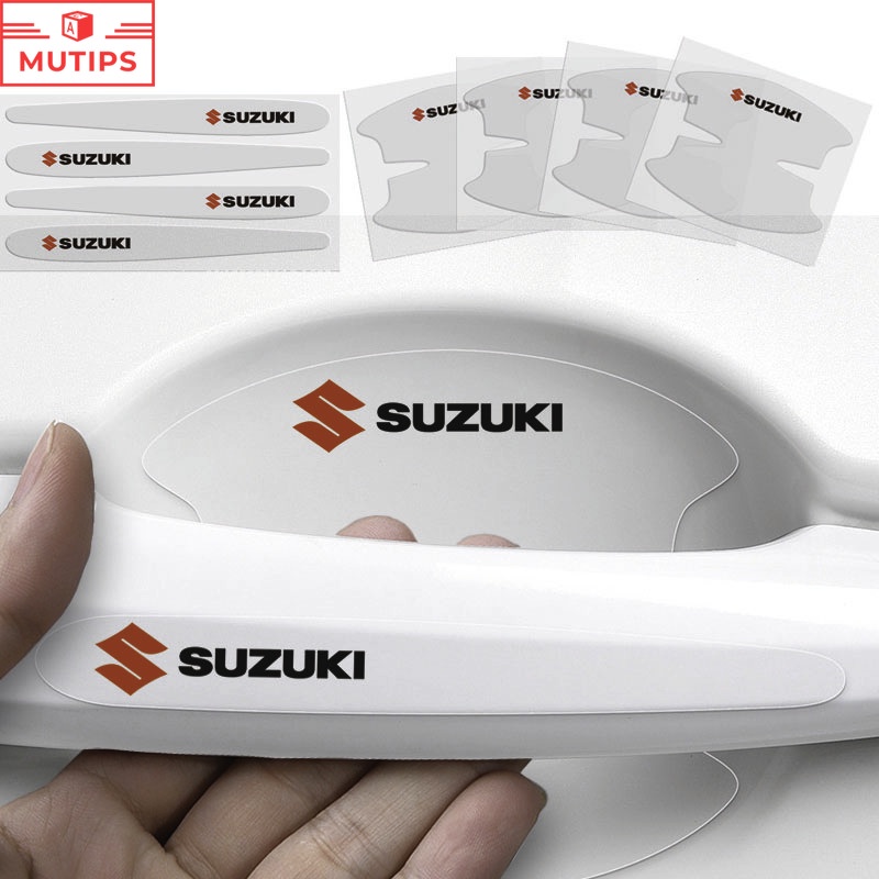 Suzuki 8Pcs Car Door Handle Transparent Protector Sticker Auto Door ...
